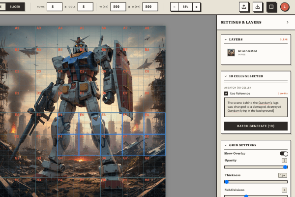 Grid Maker - Effortless AI Grid Paper & Image Slicer